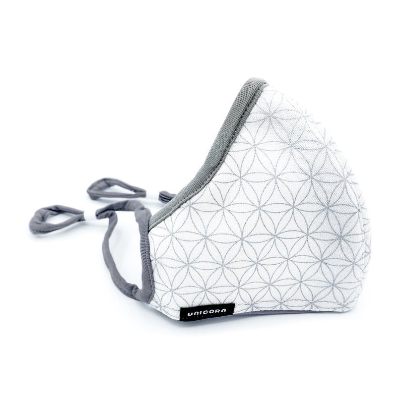 Unicorn Flower of Life Face Mask - ASTM F3502 Mask Reusable 3-ply ...
